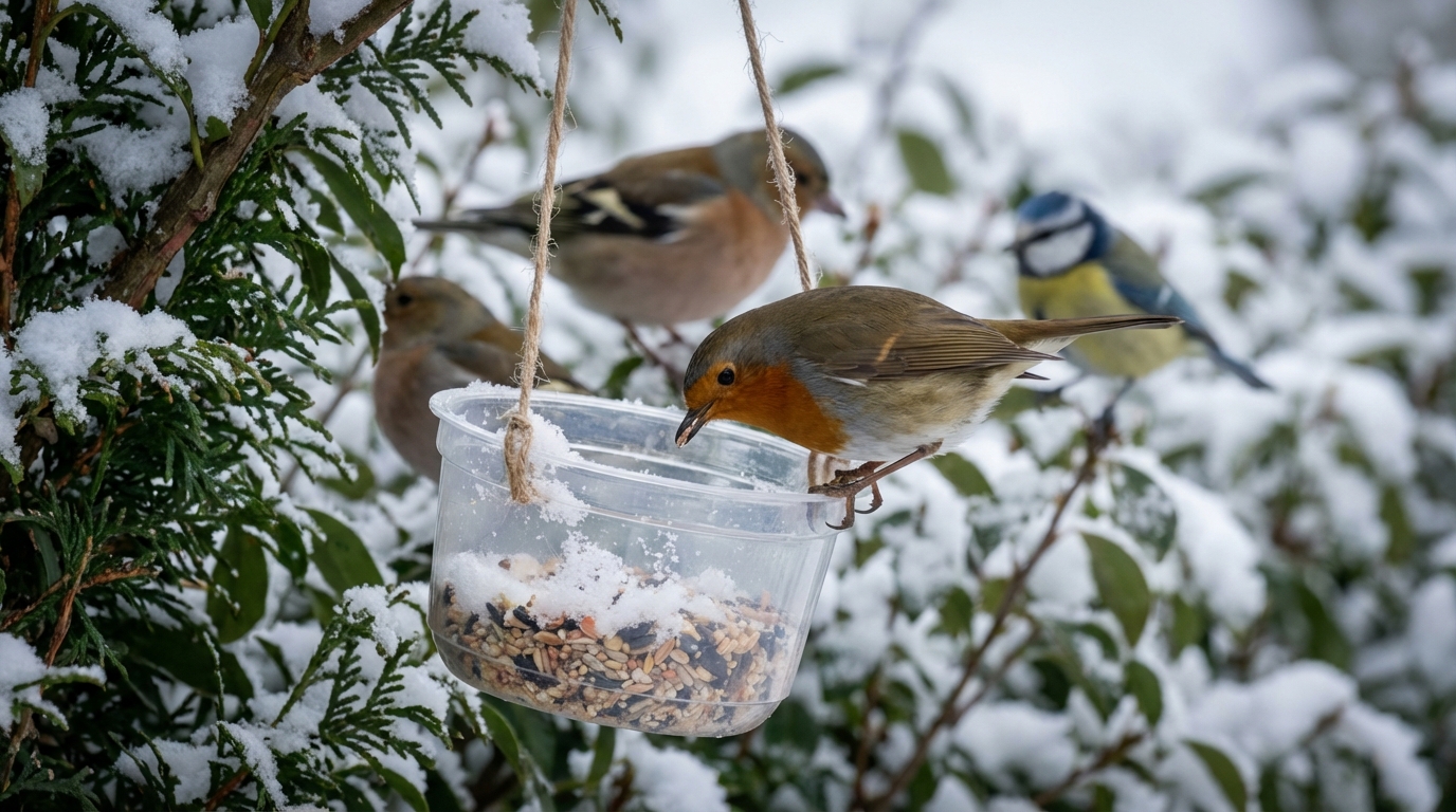 Ce déchet de cuisine que vous jetez en hiver protège mieux les oiseaux ...